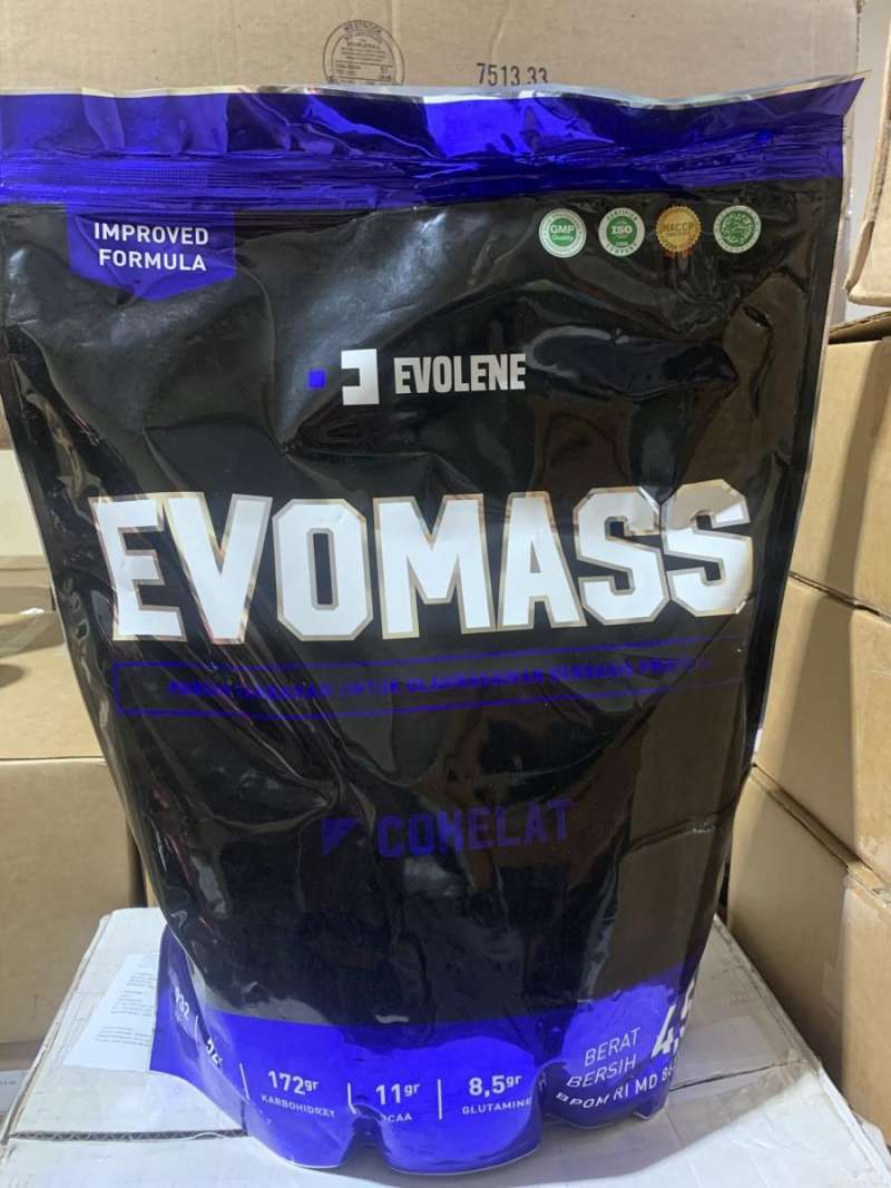 Jual Evolene Evomass 10 Lbs 4.5 Kg Evo Mass Gainer 10lbs 4,5kg Bpom Di ...