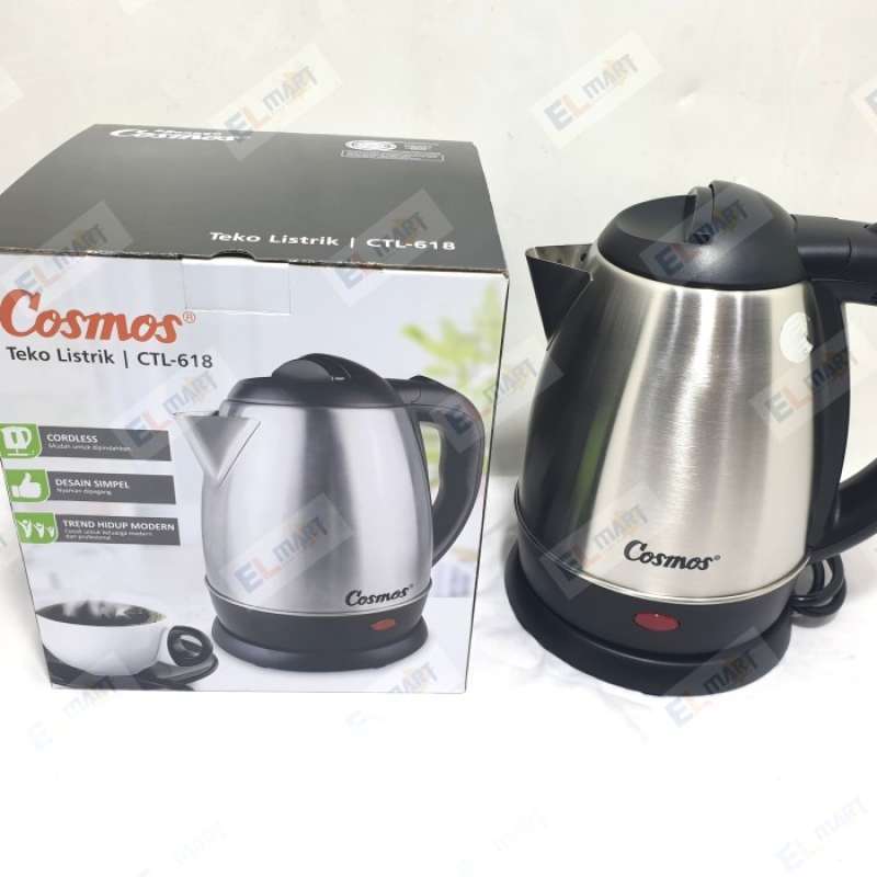 Jual Ketel Listrik 1.5 Liter Cosmos Ctl-618 N Kettle Electric Cosmos ...