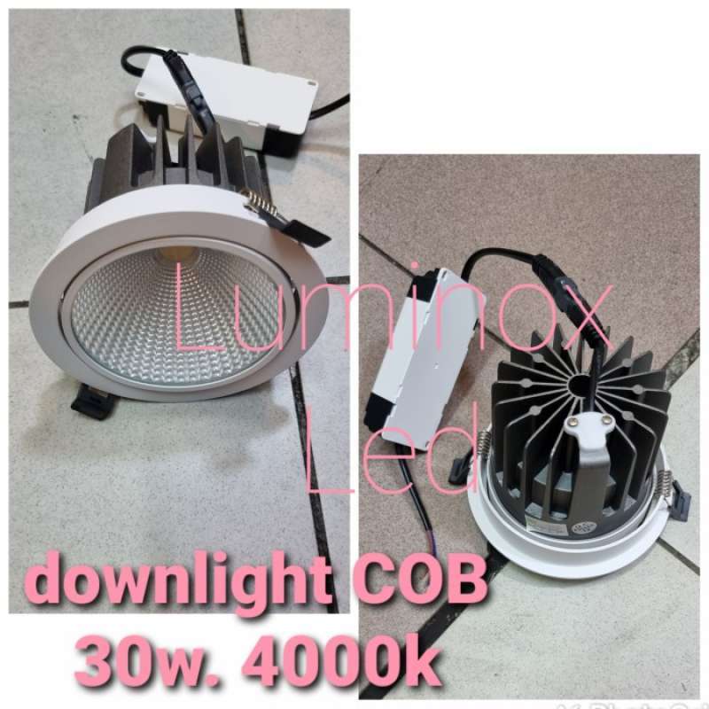 Jual Downlight Cob Kim 4000k 30w 30watt / Plafon Ceiling Led 30 Watt 220v Di Seller Gudang Lampu ...