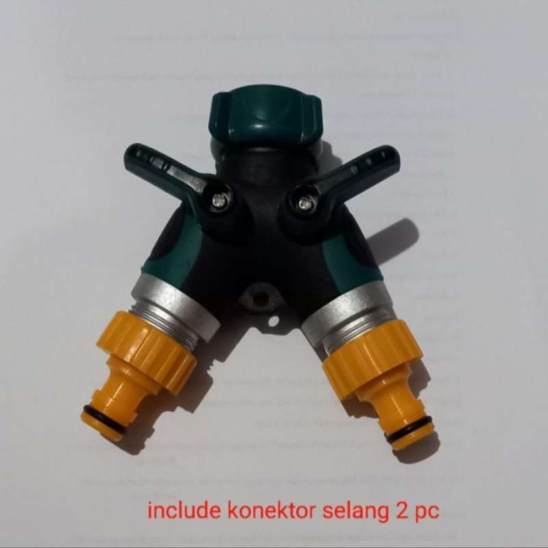 Promo Splitter Cabang Y Selang Air Irigasi Pemisah Keran Air 3/4 Cabang ...
