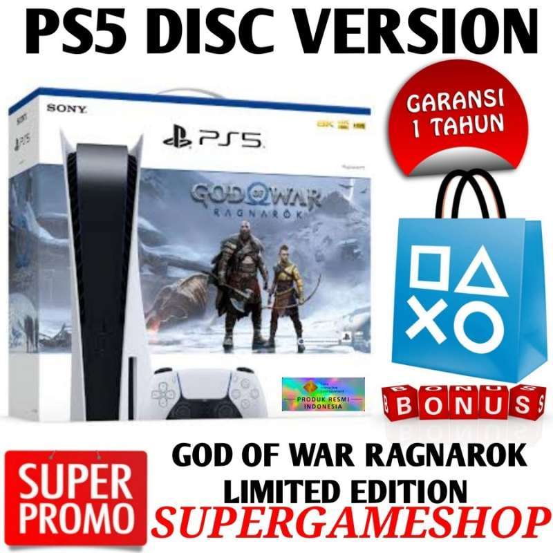 Promo SUPERGAMESHOP -PS5 Disc Version Bundle God of War Ragnarok Diskon ...