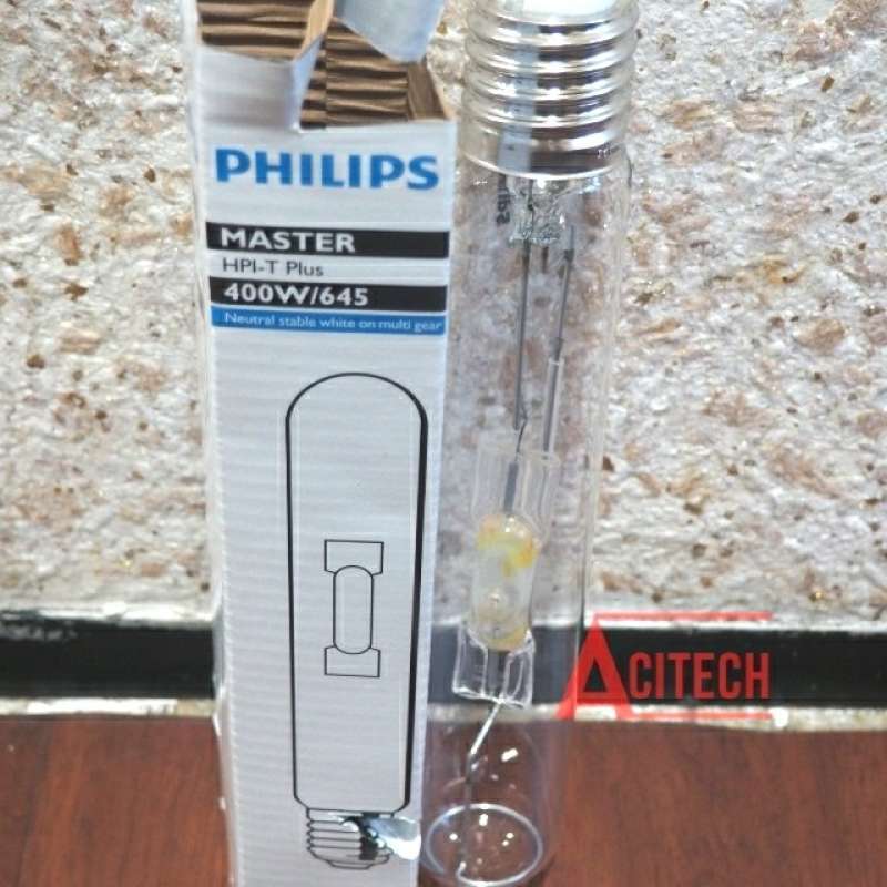 Jual Lampu Hpit 400 Watt Philips/master Hpi-t Plus 400w/645 E40 Di ...