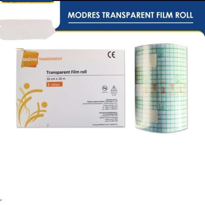 Promo MODRES Transparent Film Dressing Roll 1 Box 10x10m Diskon 23% di ...