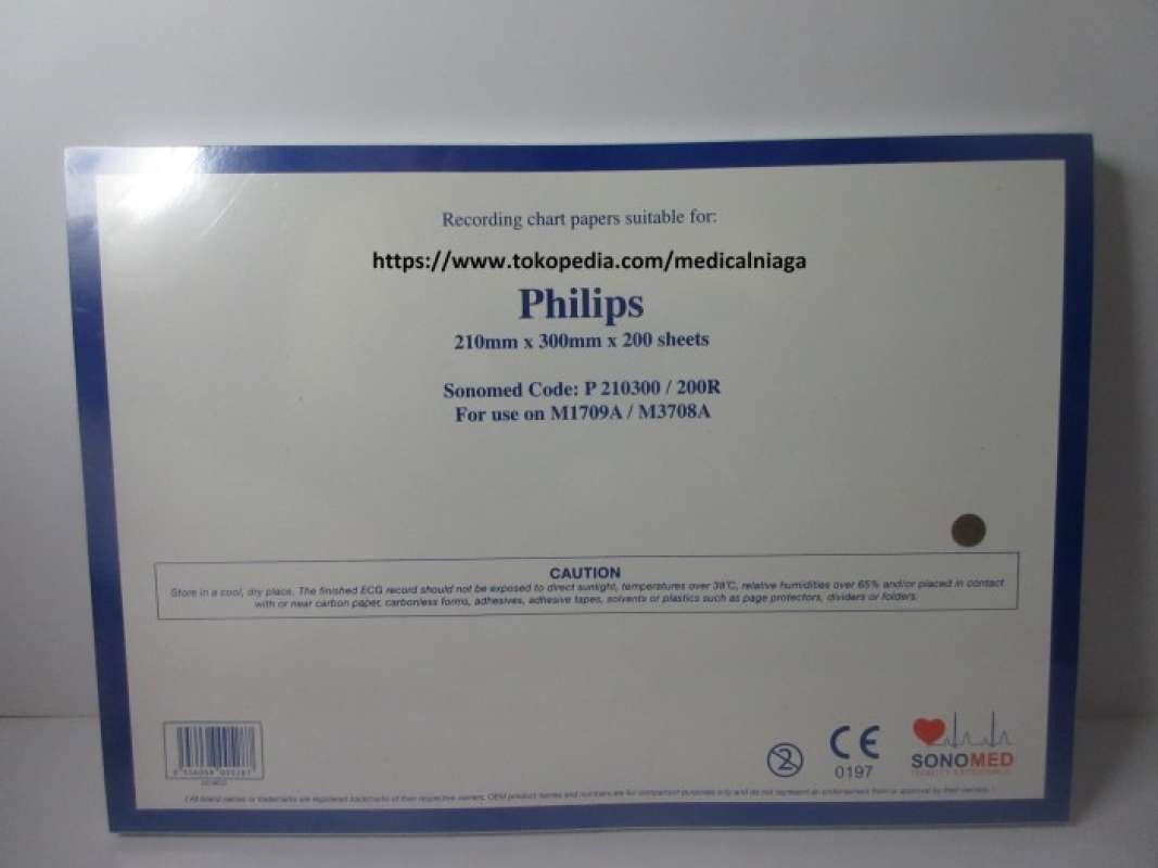 Promo KERTAS ECG / ECG PAPER PHILIPS 210mm x 300mm x 200 sheets Diskon ...