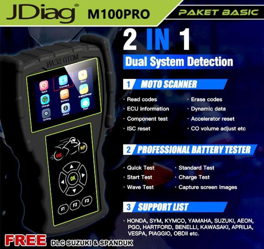 Jual Scanner Motor Jdiag Universal Diagnostik Scan Tool Motor Injeksi ...