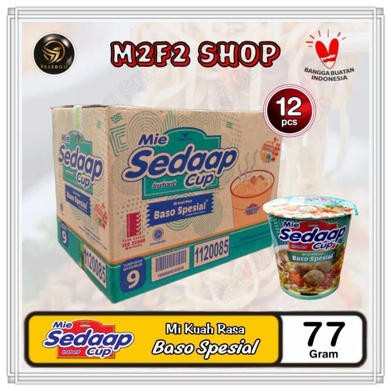 Promo Mie Sedaap Cup Instant Kuah Rasa Baso Spesial - 77 gr (Kemasan ...