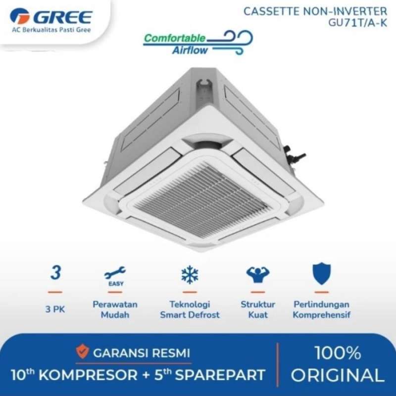 Jual AC Cassette 3pk Gree GU71T/A-K | 3 pk kaset u match GU71T GUL71W ...
