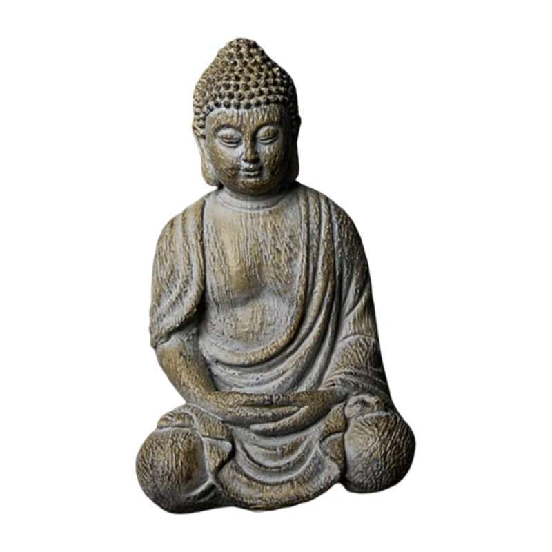 Jual Antique Buddha Figurine Resin Statue Craft for Table Living Room A ...