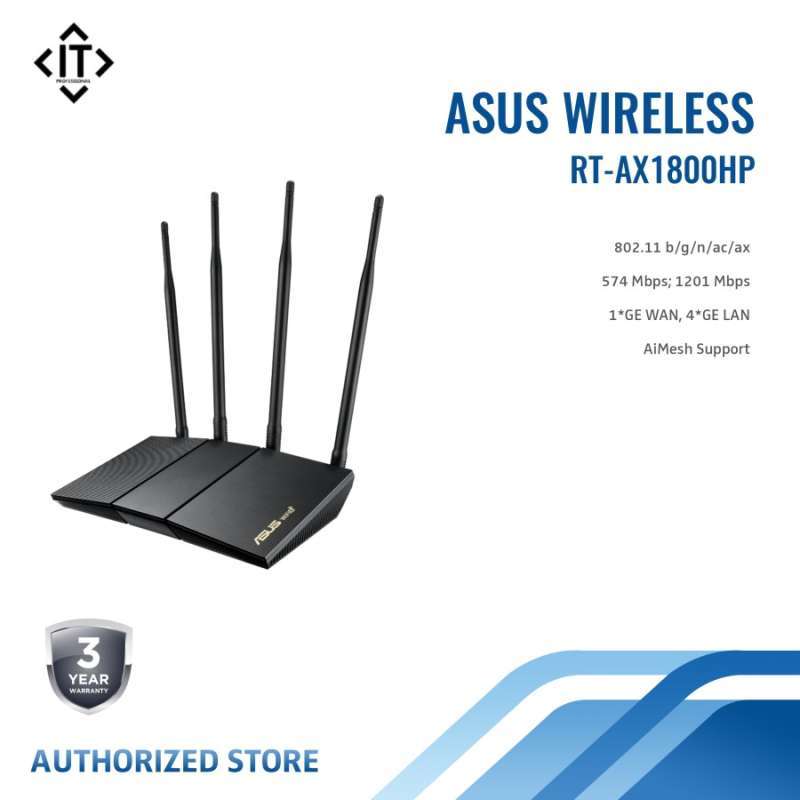 Promo Asus Wireless Router Rt-ax1800hp Diskon 2% Di Seller Ast Official ...
