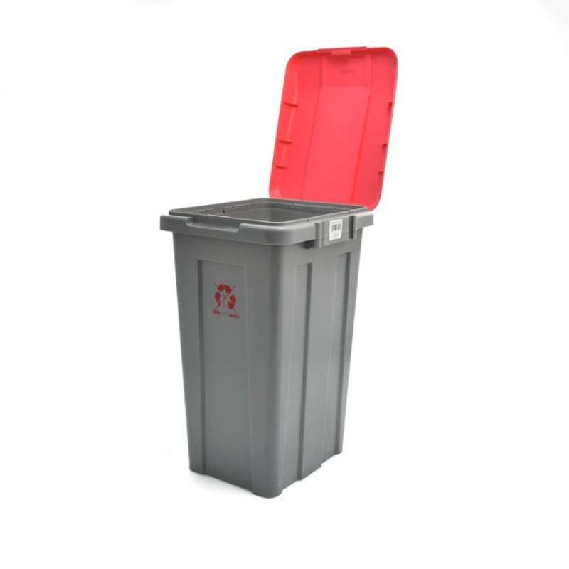 Jual Krisbow 50 Ltr Tempat Sampah Plastik Dengan Tutup - Merah ...