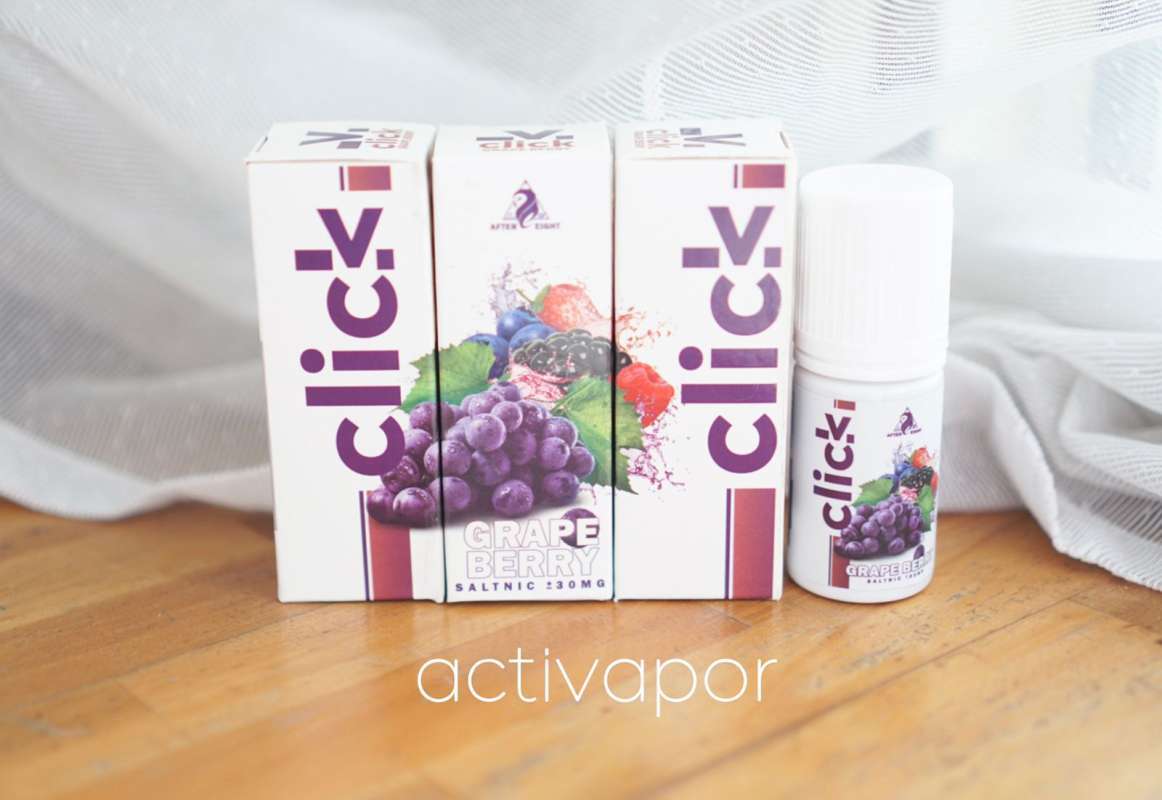 Promo Click Salt Nic Grape Berry 30mg 30ml Saltnic Liquid Vape Pods Pod ...