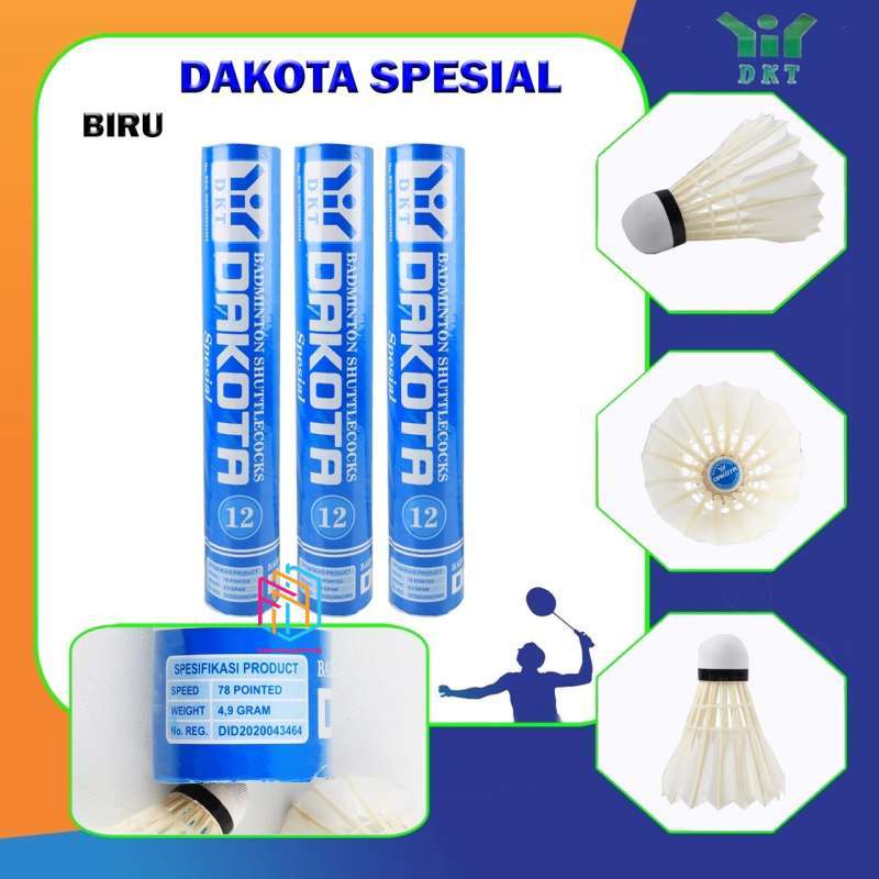 Jual Dkt Dakota Biru Shuttlecock Cock Badminton Original Di Seller Fan ...