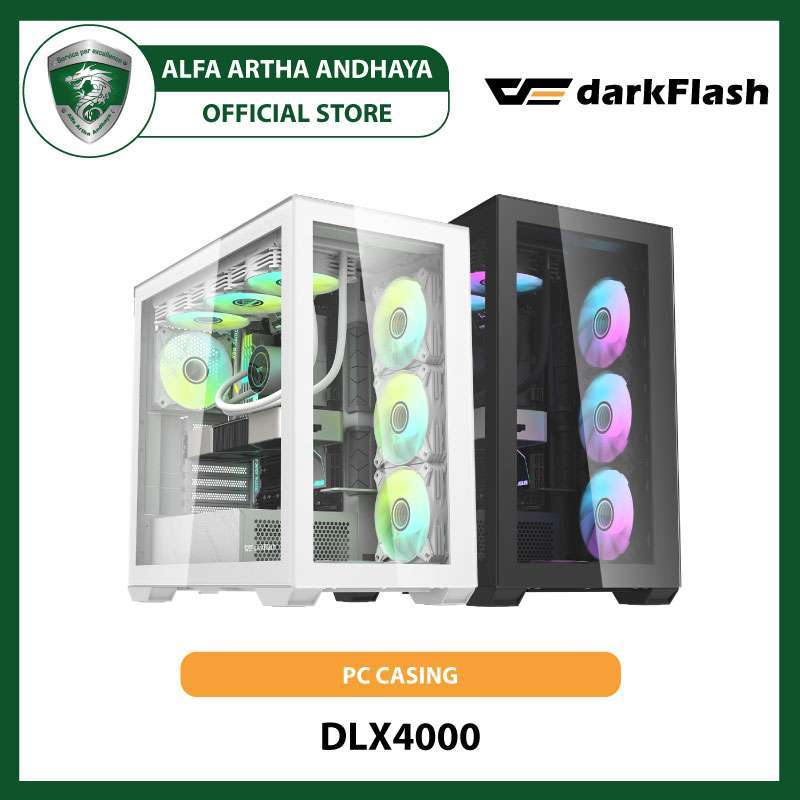 Promo darkFlash DLX4000 MESH EATX PC Casing [No Fan] - PUTIH Diskon 9% di Seller Alfa Artha ...