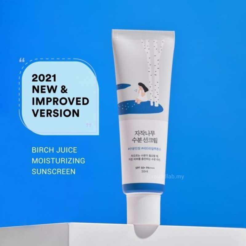 Jual Round Lab Birch Juice Moisturizing Sun Cream Sunscreen Spf50+++ 50Ml di Seller Lulla Store ...