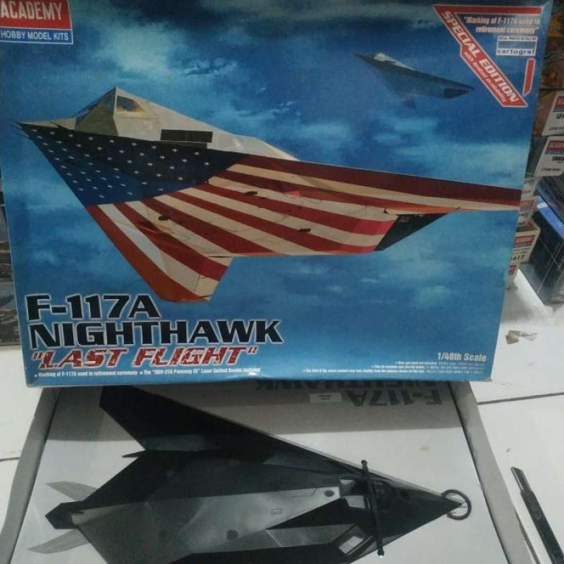 Promo pesawat F-117A nighthawk last flight 1/48 model kit academy Diskon 25% di Seller Hobby ...
