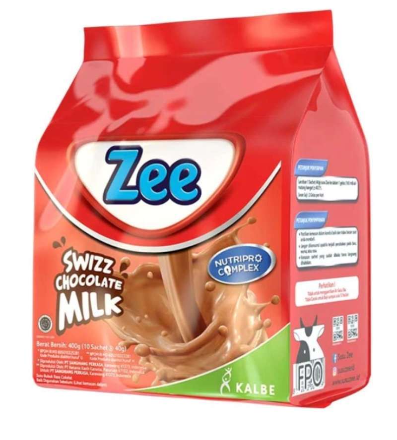 Jual Zee Swizz Chocolate Milk 400g (10 sachet @ 40g) di Seller Lily ...