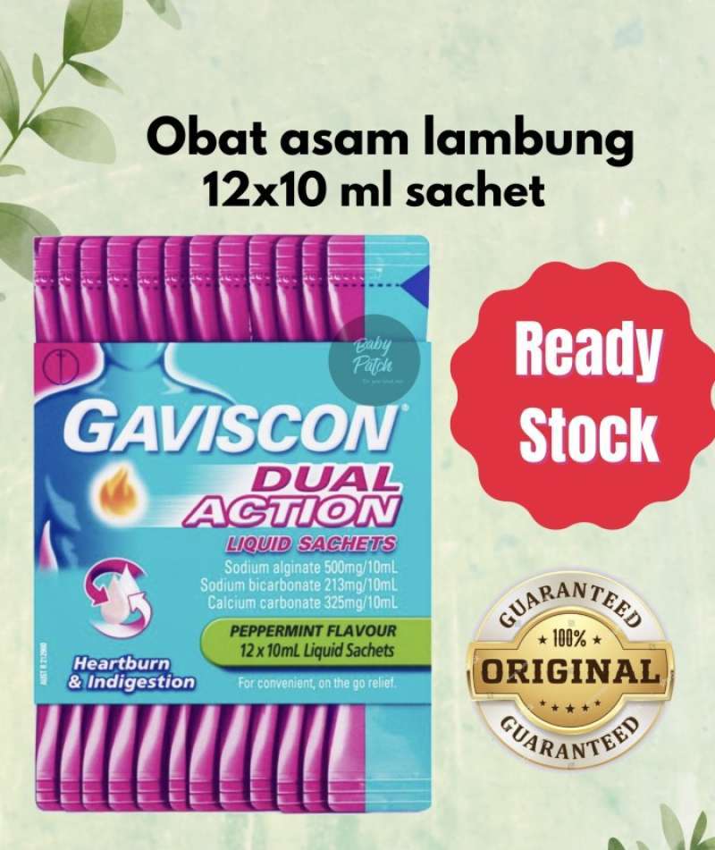 Jual GAVISCON DOUBLE ACTION SACHET MAAG ASAM LAMBUNG 12 X 10 ML di ...