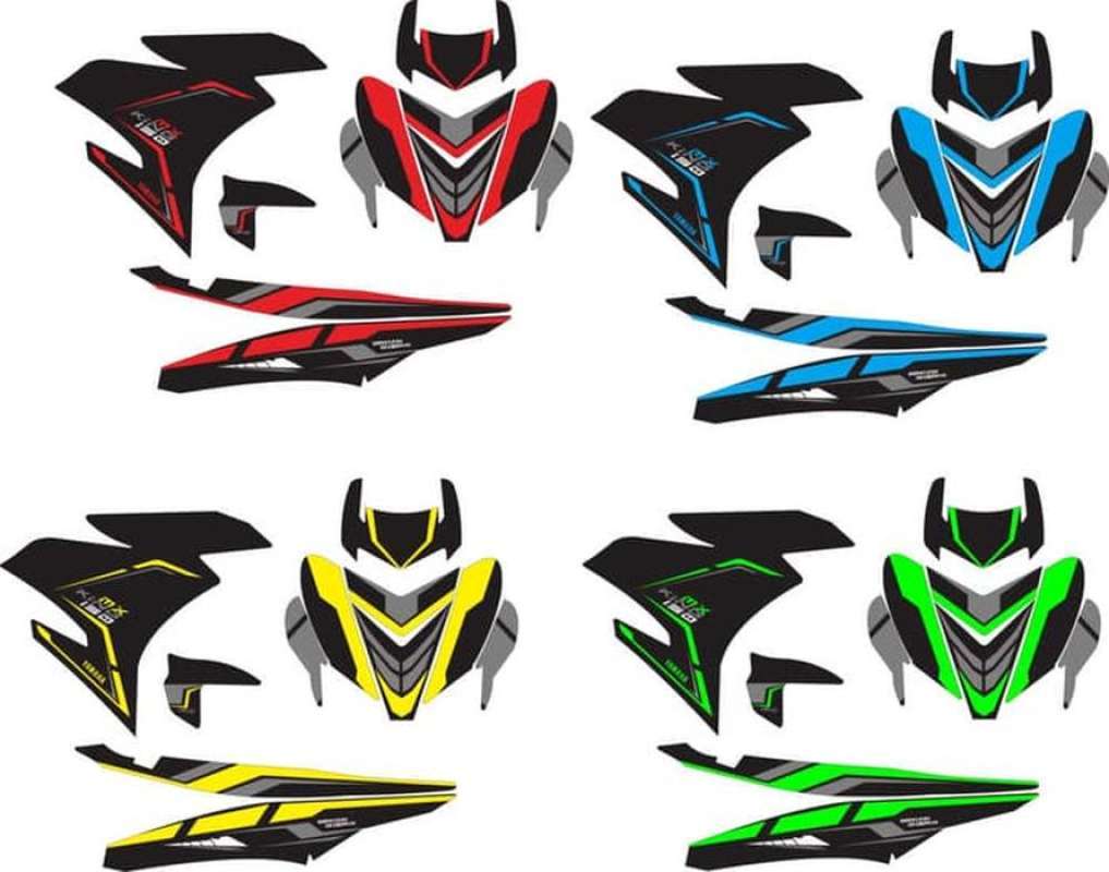 Jual Master Decal Modifikasi Stiker Motor for Yamaha MX King Black ...