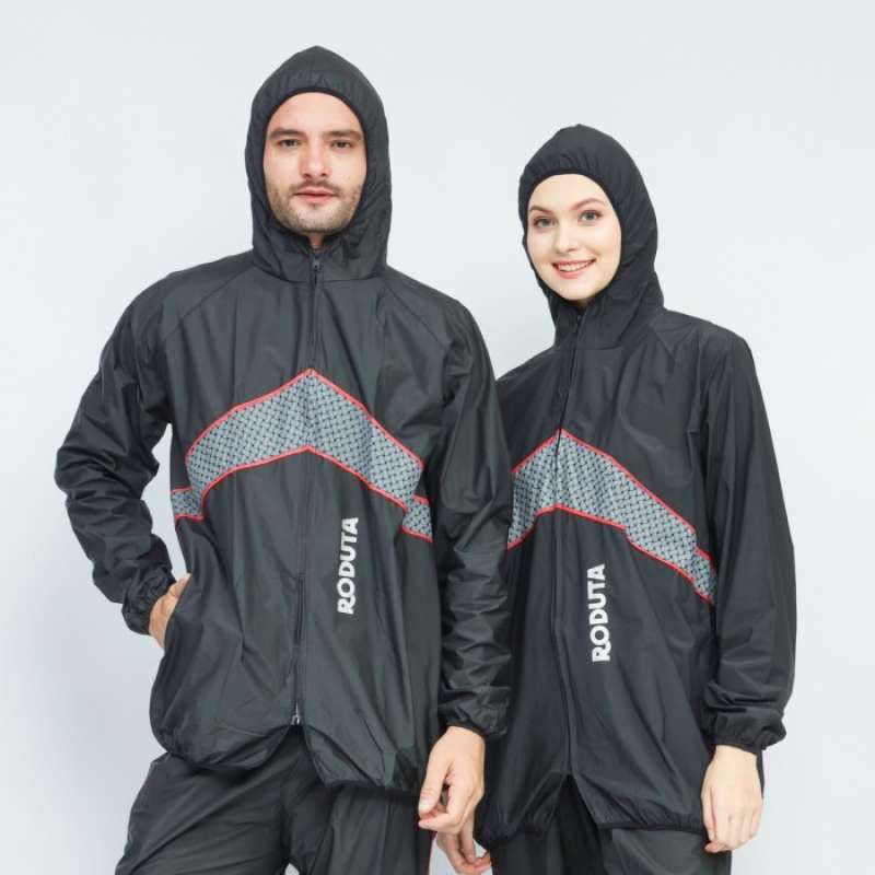 Jual JAKET SAUNA RODUTA JOGGING HITAM- JAKET SAJA di Seller D'luxury ...