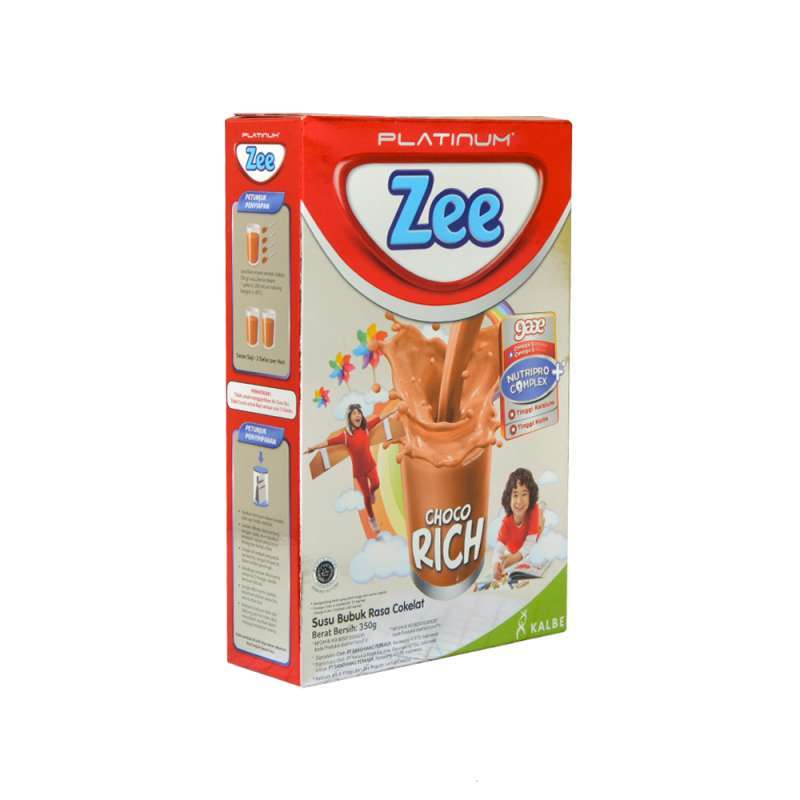 Jual Zee Platinum Susu Bubuk Choco Rich 350gr / Susu Pertumbuhan Anak ...