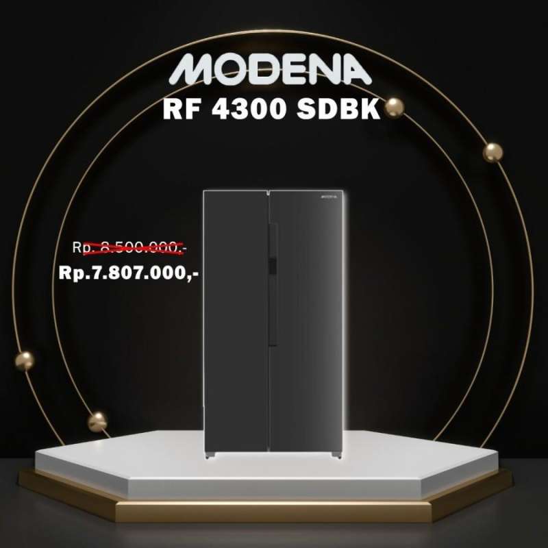 Jual MODENA REFRIGERATOR SIDE BY SIDE - RF 4300 SDBK di Seller Java ...