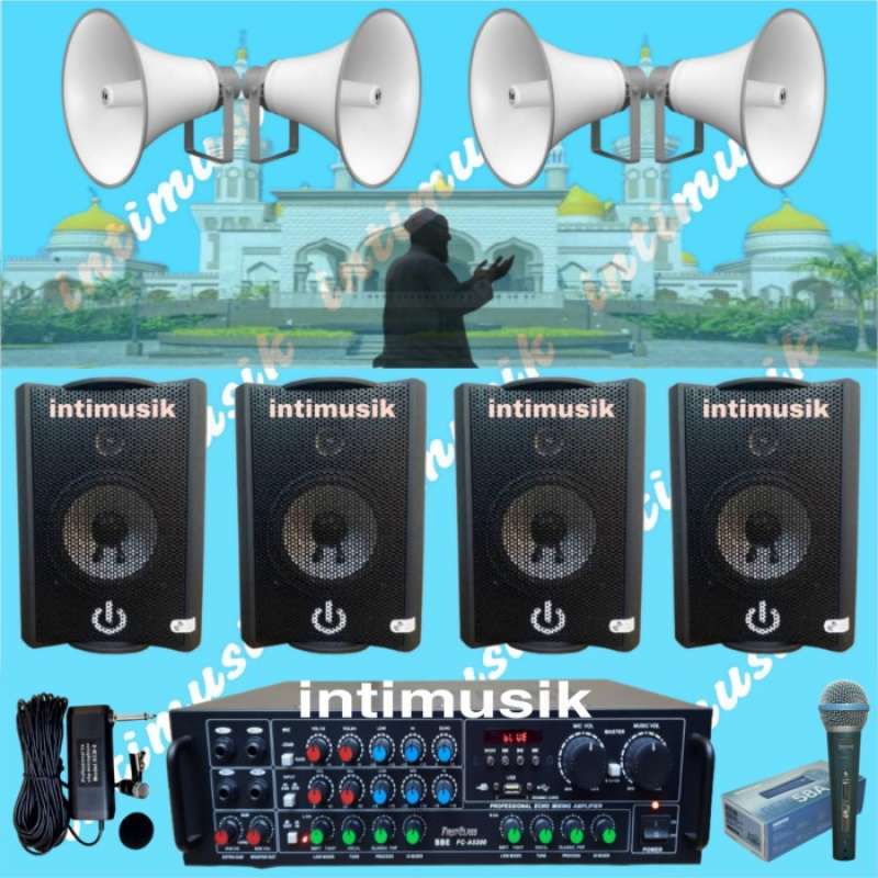 Jual Paket Speaker TOA Masjid Atau Mushola Sound System ( 4 out + 4 in ...