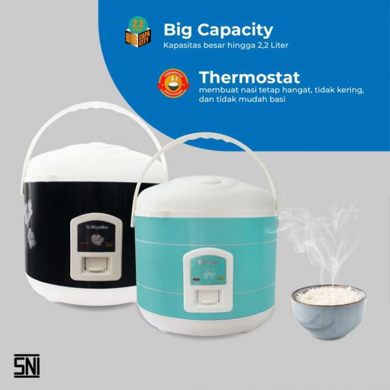 Promo Miyako Magic Com Rice Cooker 2.2L 3in1 - MCM 838 miyako Diskon 42 ...