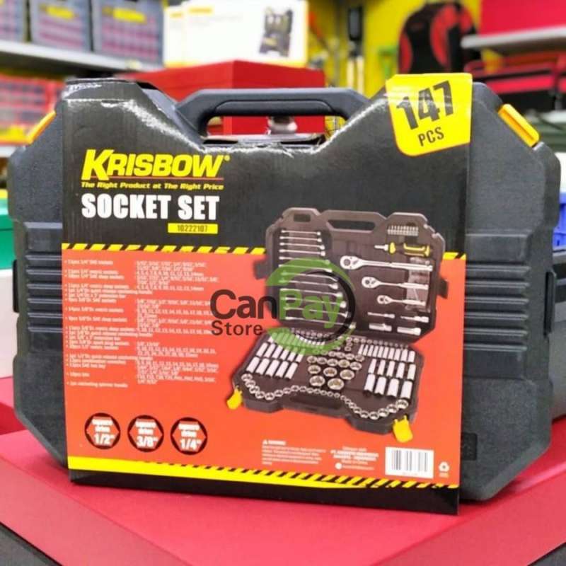 Jual Krisbow Set Kunci Sok Sq 1/2-3/8-1/4 Inci 147pcs Di Seller Canpay ...