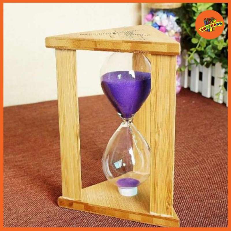 Jual MAKASSAR! JAM PASIR KAYU SEGITIGA 5 MENIT - Sand Clock di Seller ...