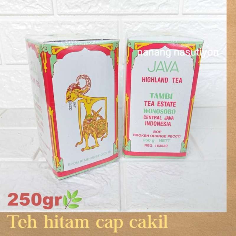 Jual Teh Hitam Black Tea Cap Cakil Tambi Wonosobo Kemasan 250gram Di ...
