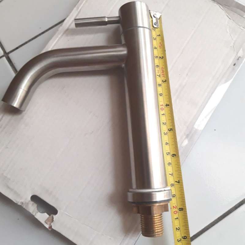 Promo Kran Wastafel Kran Cuci Tangan Model Bulat Bambu Stainless Diskon ...