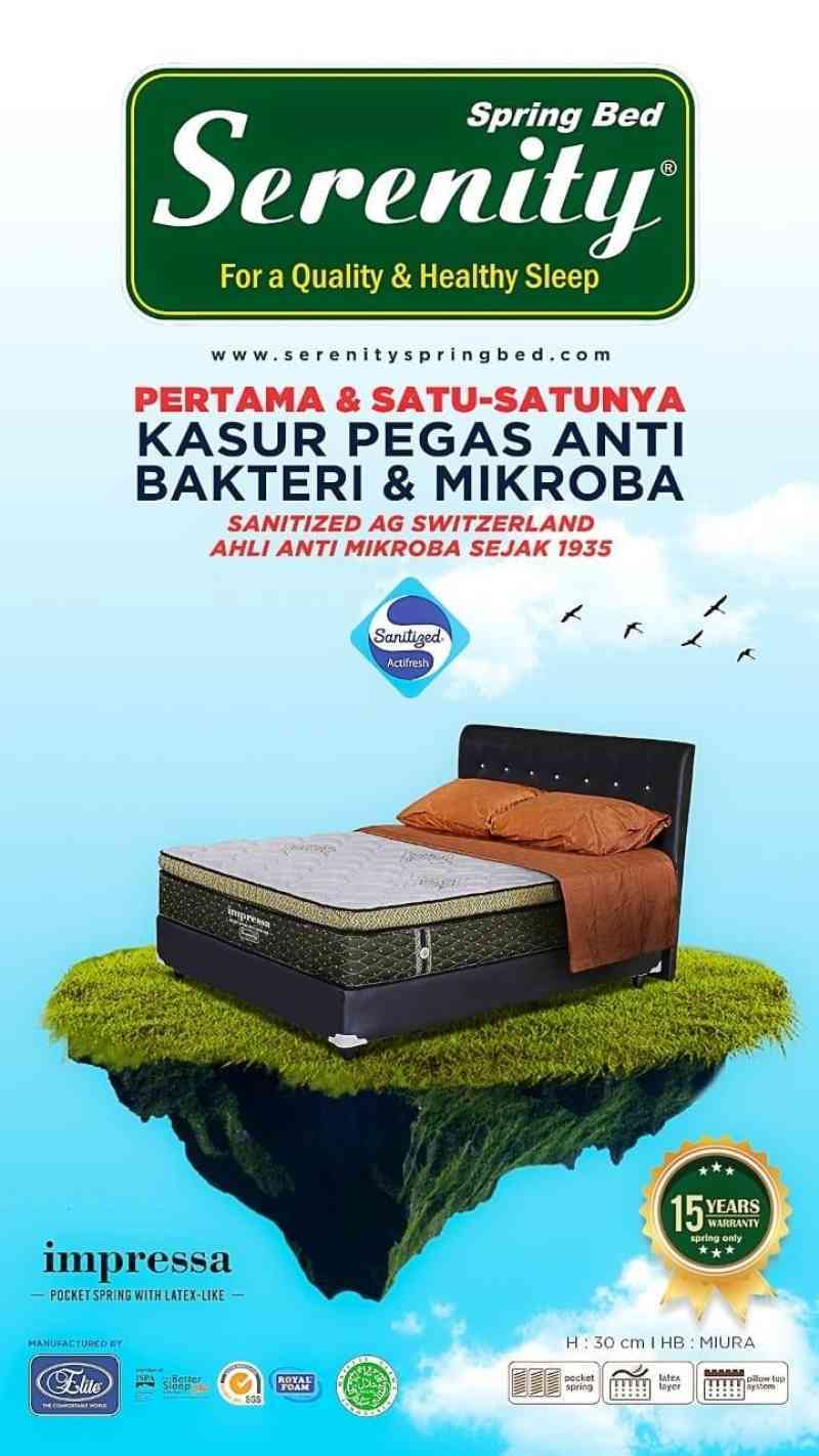 Jual Hanya Matras Elite Springbed Serenity Impressa Pocket - Latex ...