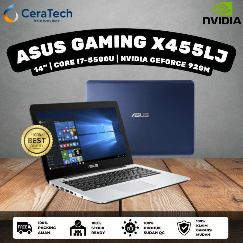 Jual Laptop Gaming Asus X455LJ / Core i7 Ram 8 Nvidia Geforce 920M di ...
