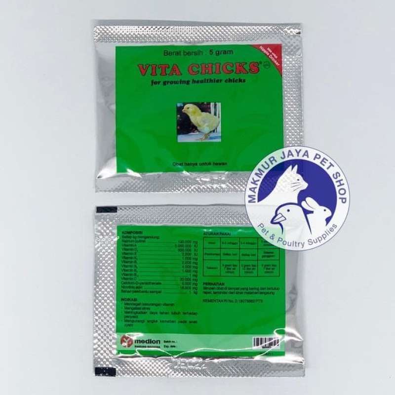 Promo Vita Chicks 1 Box (40 X 5 Gram) Vitamin Anak Ayam | Vitacik ...
