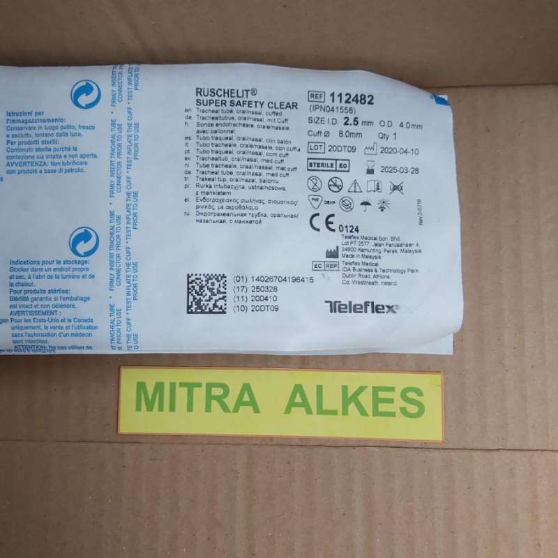 Jual Ett Kingking Cuff 2.5 Rusch. E Endotracheal Tube King King 2,5 ...
