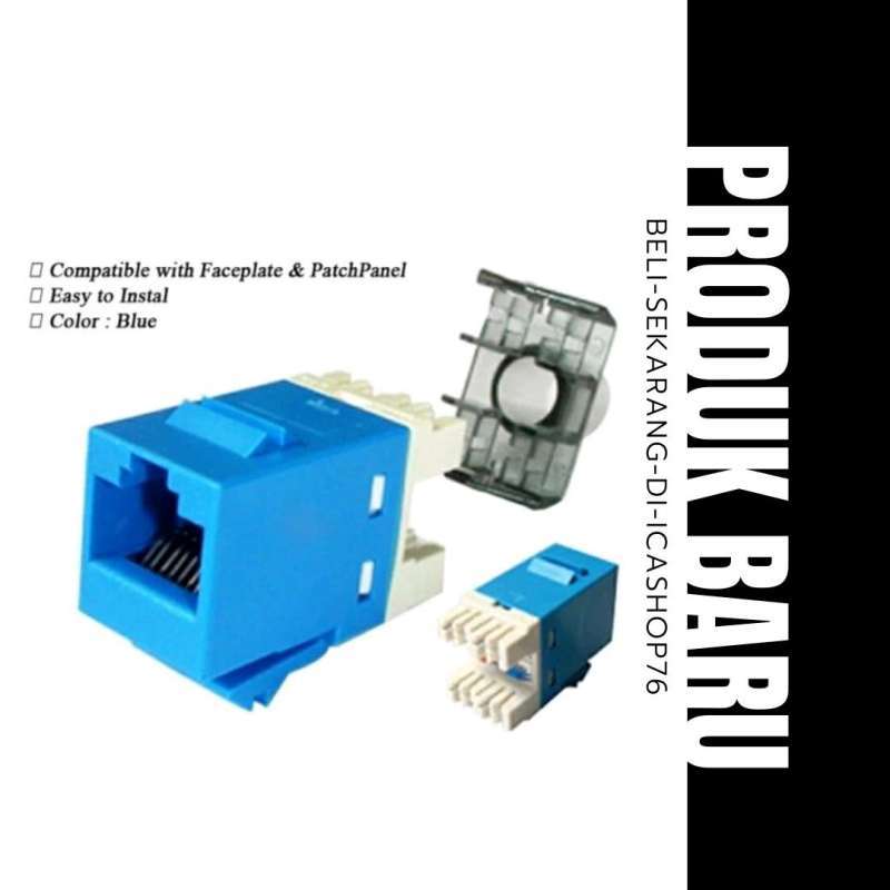 Jual Paket Faceplate Rj45 Modular Cat6e With Outbow Dus - Amp/commscope ...