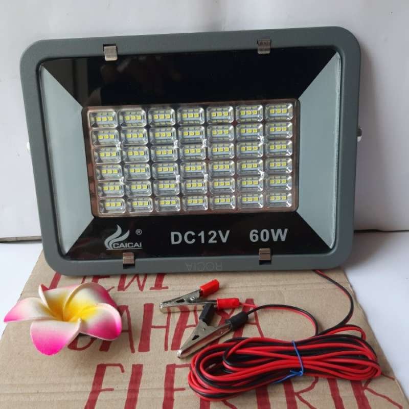 Jual Lampu Aki Led Lampu Dc 12 Volt 60 Watt Ip66 Rocia Plus Kabel Aki