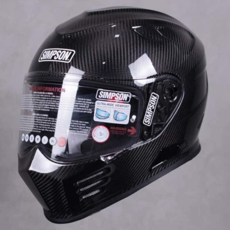Jual SIMPSON VENOM CARBON GLOSS | HELM FULL FACE | ORIGINAL SIMPSON 100 ...