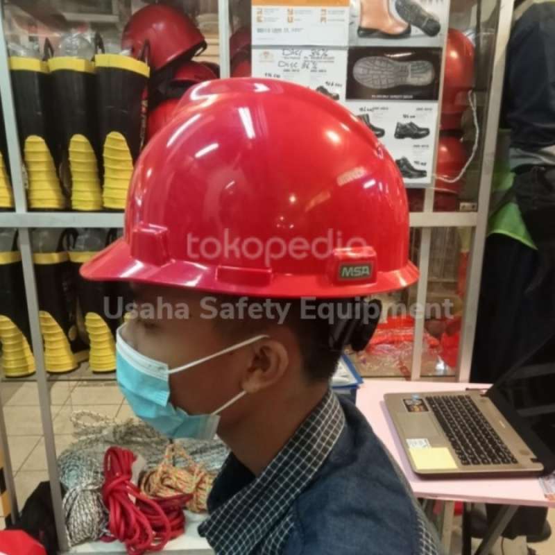 Jual safety helmet MSA ORI sarangan Fastrack + Tali dagu biasa warna ...