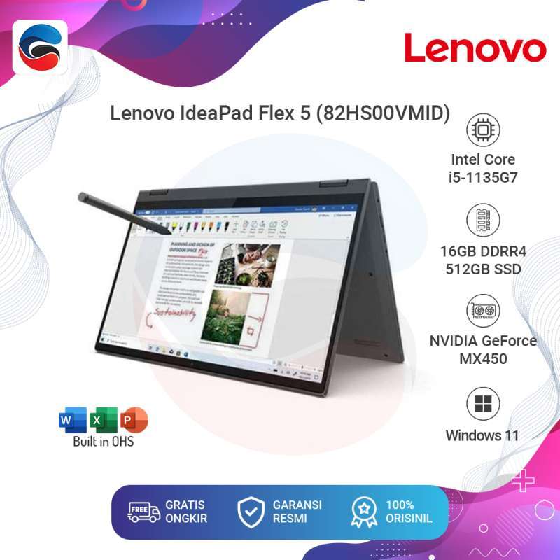 Promo Lenovo Laptop Ideapad Flex 5 Intel Core I5 16gb 512gb [82hs00vmid] Diskon 18% Di Seller ...