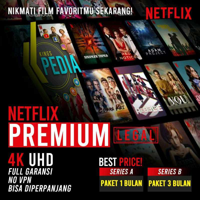 Promo Netflix Premium Resmi Indonesia Bergaransi Resmi Diskon 20% di ...