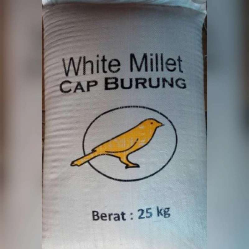 Jual Milet Putih Cap Burung 1 Karung 25 Kg di Seller DENTA PET SHOP ...