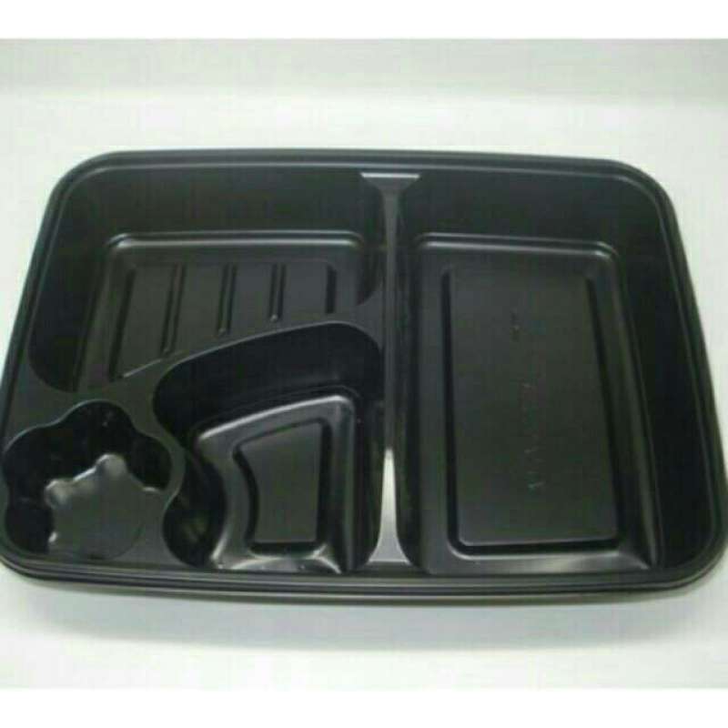 Jual (Isi 50pcs) Mika Bento Box Bento 4 sekat Kotak Makan Lunch Box Box ...
