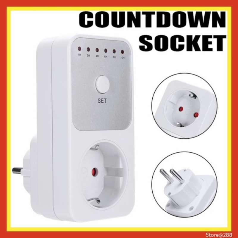 Promo Stop Kontak Listrik Timer Device Saklar Colokan Automatic Timer