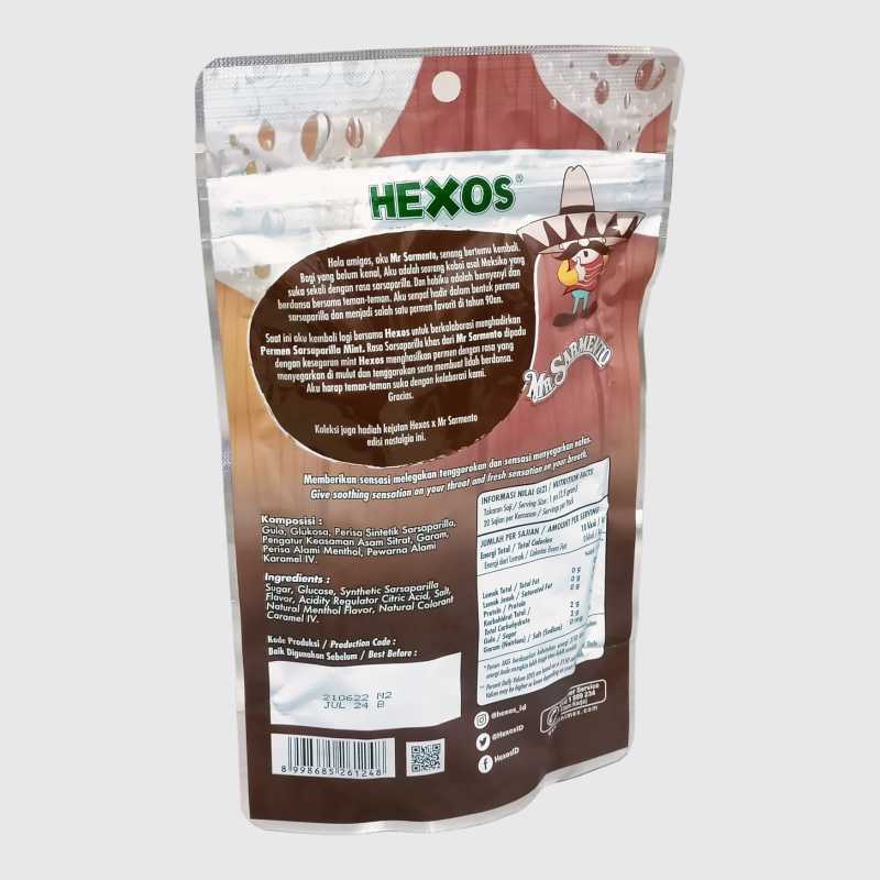 Jual Hexos Mr. Sarmento Permen Rasa Sarsaparilla Mint [isi 20 Butir] Di ...