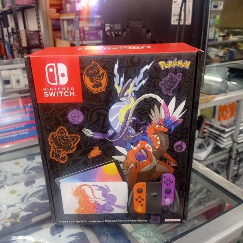 Promo NINTENDO SWITCH OLED CONSOLE POKEMON SCARLET AND VIOLET EDITION ...