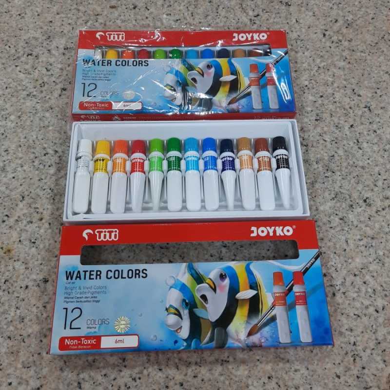 Jual Cat Air Titi 12 Warna Watercolour / Titi Watercolour 12 Warna di ...