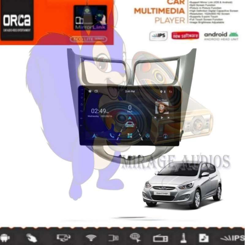 Jual Head Unit Android Orca Eco Lite Hyundai Avega 2011 up 9 inch di ...