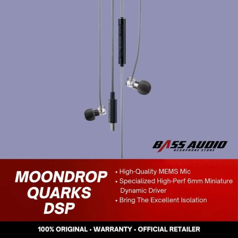 Jual Moondrop Quarks Dsp 6mm Dynamic Driver In Ear Earphone With Mic Di ...