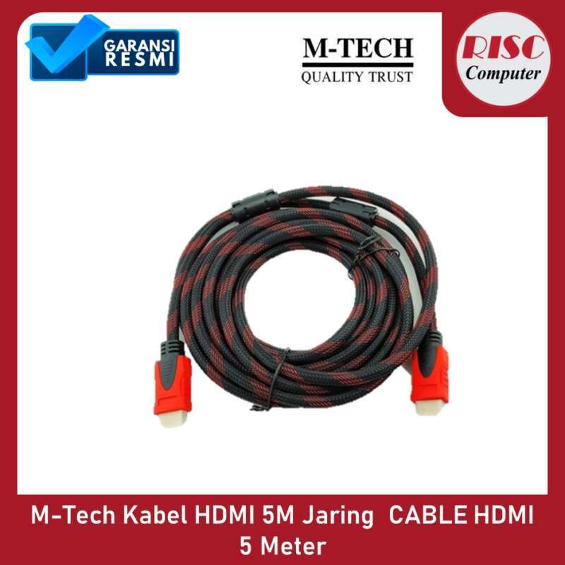 Jual M-tech Kabel Hdmi 5m Jaring Cable Hdmi 5 Meter Di Seller Risc ...